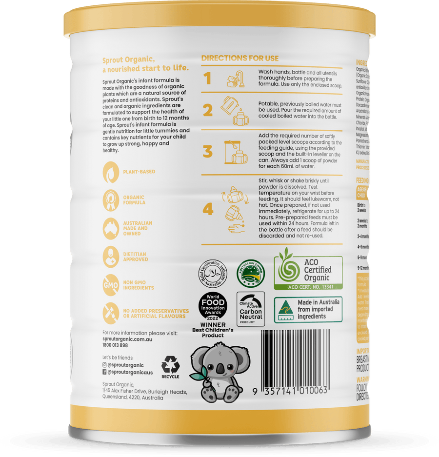 Infant Formula – Sprout Organic